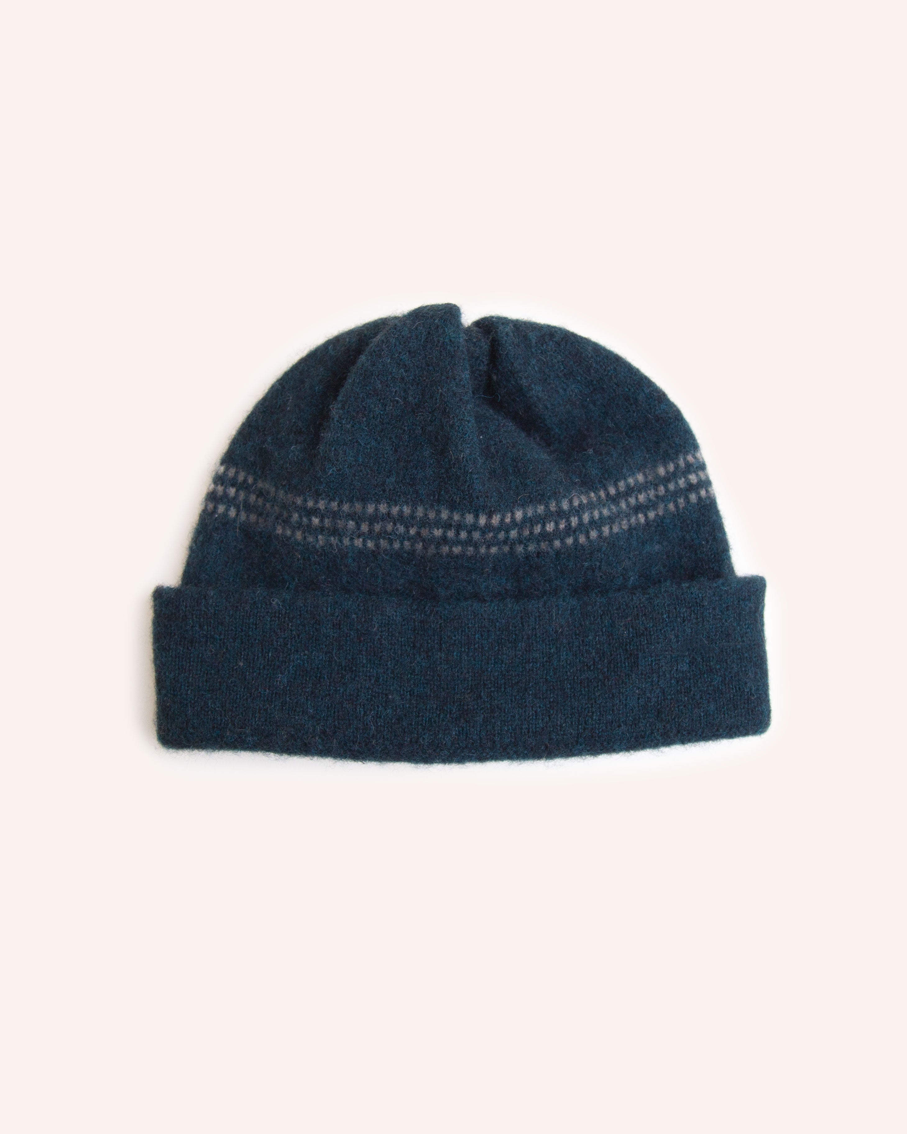 Triple Dott Hat – Deep Teal & Fudge – Òr
