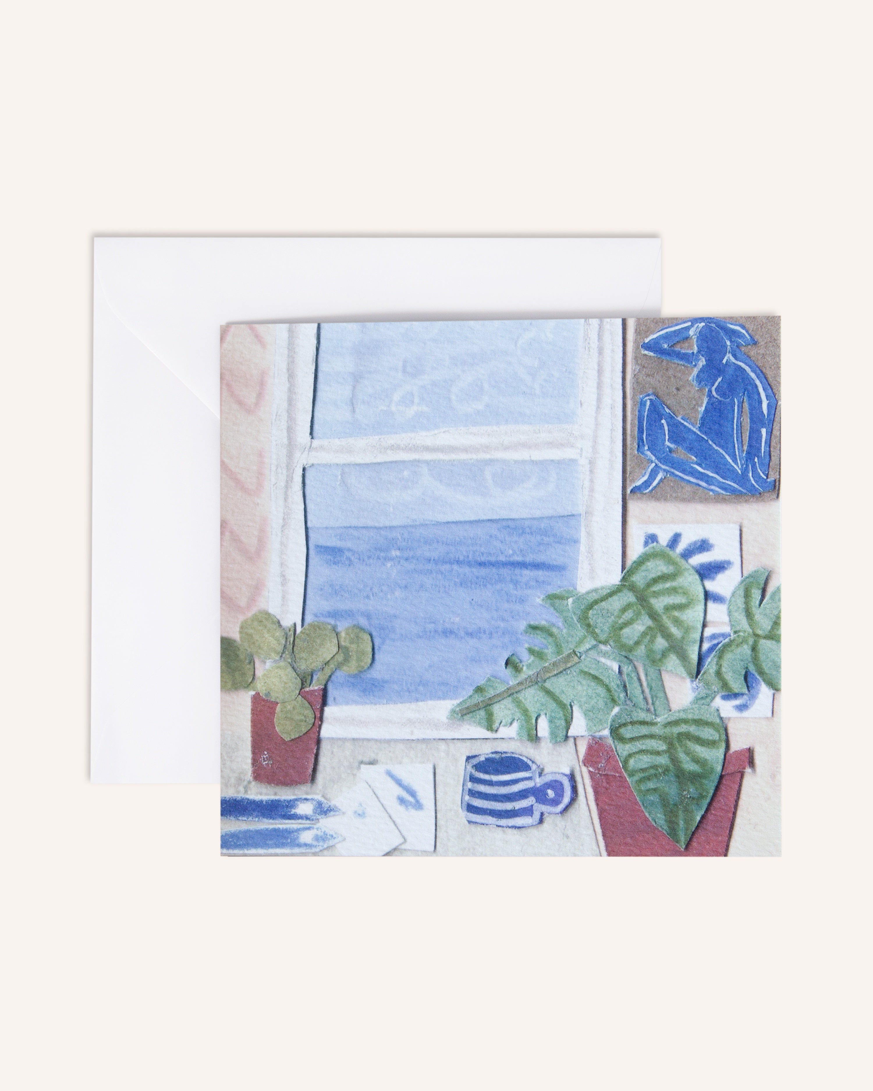 Window By The Sea Greetings Card – Òr